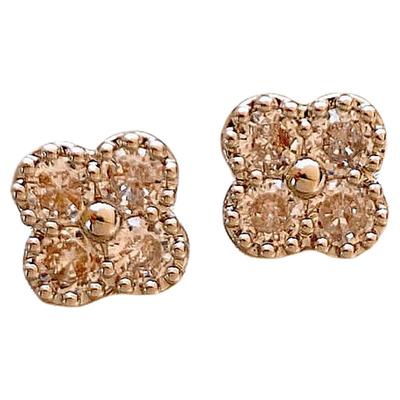 古里雅银色四叶草耳环高级感