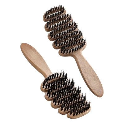 松塔猪鬃护发梳发顶蓬松神器按摩