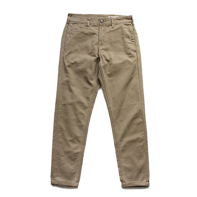 阿美咔叽重磅厚实美式砂洗长裤