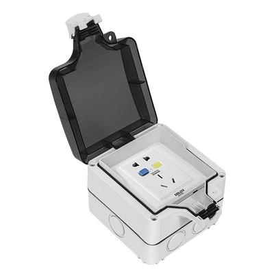 西库防水插座户外86明装电动车