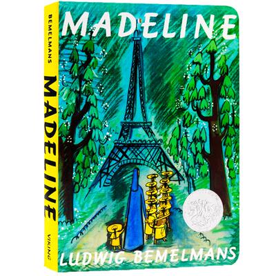 凯迪克银奖绘本 玛德琳 Madeline  英文原版 纸板书 廖彩杏吴敏兰书单 儿童经典图画书 Ludwig Bemelmans