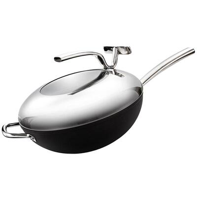 Tescoma不粘锅30cm捷克石面炒锅