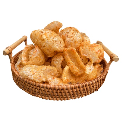 麻辣香酥猪皮零食油炸猪皮