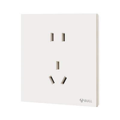 超薄肤感开关插座面板86型暗装