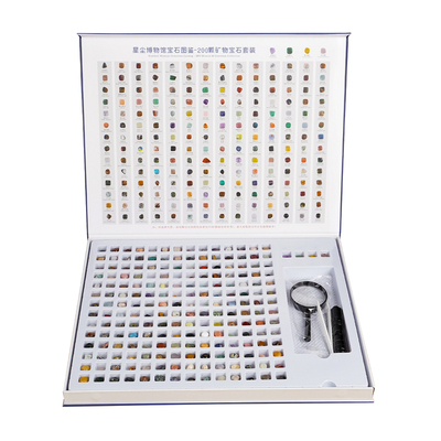 200种天然矿物水晶打磨石套装