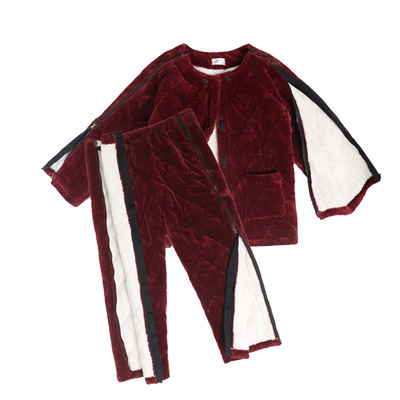 男女加厚绒拉链式护理服