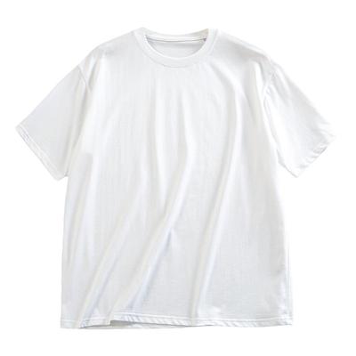 流行青年棉纯色百搭短袖T恤