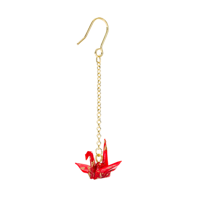 OSEWAYA女和风千纸鹤进口耳环