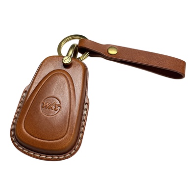 适用三阳真皮钥匙套飞度5巡弋150哈士奇九妹Z300蜂鸟摩托车钥匙套