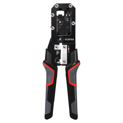 得力专业级合金钢水晶头压线钳