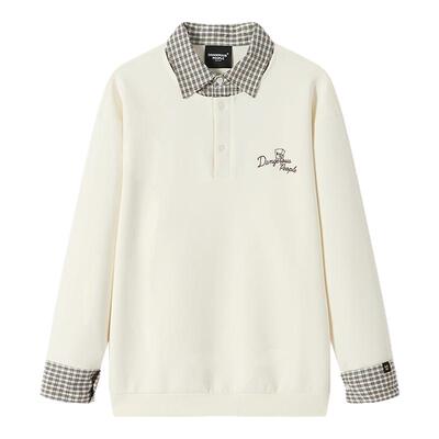 薛之谦dsp撞色拼接假两件polo衫