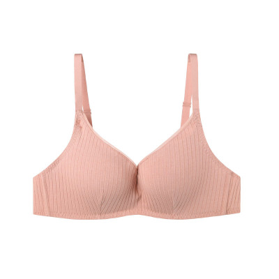 【舒挺杯】E-BRA小胸聚拢不空杯无钢圈中厚文胸条纹内衣女KBR0138