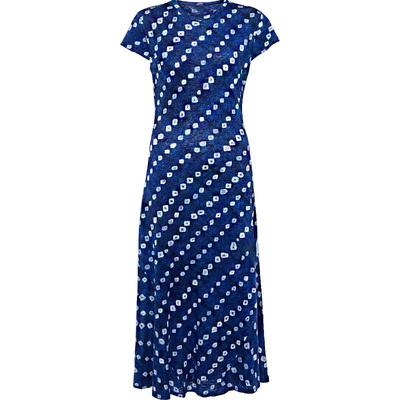 法式气质修身显瘦印花连衣裙夏季