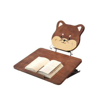 郡源博士实木正姿双层阅读架