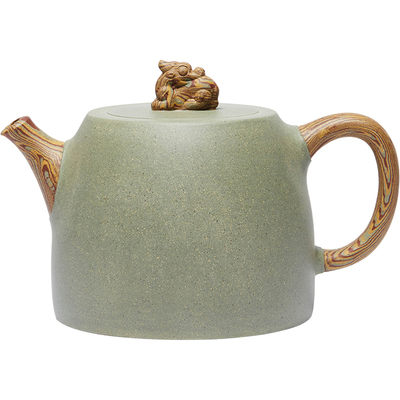 尊壶宜兴豆青砂井栏紫砂壶套装