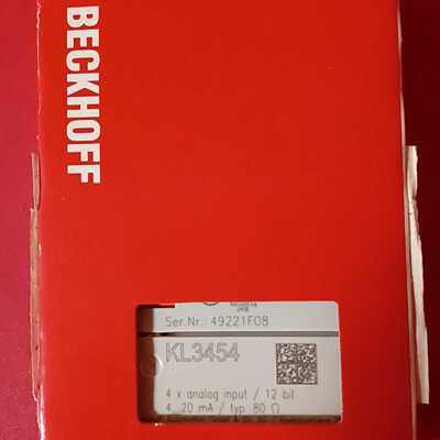 倍福Beckhoff KL3454模块，4路模拟输入，12位-议价