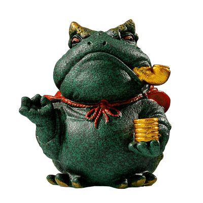 中式国潮祥瑞蛤蟆金蟾鱼缸造