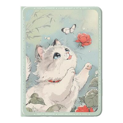 适用于小米平板保护套古风小猫