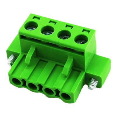 带耳朵法兰接线插头母头2EDGKM-5.08MM插拔式接线端子2EDG5.08