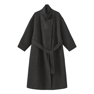 CUBIC纯绵羊毛立领大衣