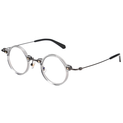 星沐男女日式复古板材纯钛眼镜框