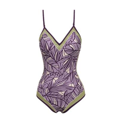 VisualMood紫从林度假连体泳衣