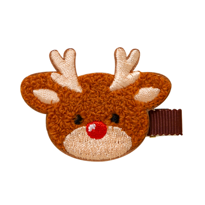 可爱圣诞节派对发饰女童发夹新年喜气头饰宝宝全包夹发卡儿童边夹