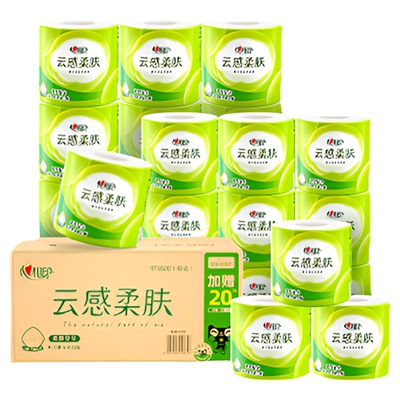 心相印云感4层120g24卷纸