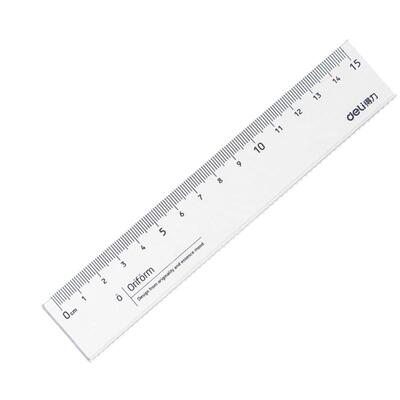 得力直尺子带波浪线高韧性