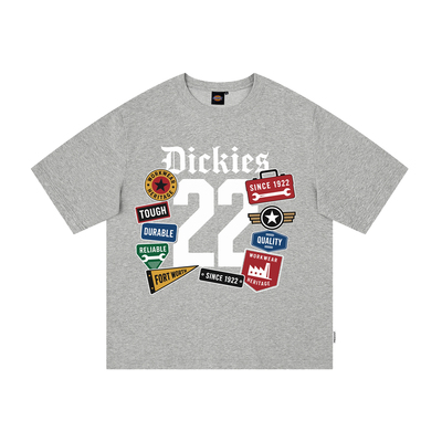 Dickies帝酷适索罗娜凉感短袖T恤男士夏季潮牌字母徽章印花上衣M
