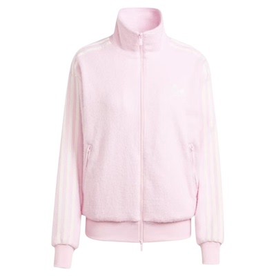 Adidas三叶草女子时尚复古条纹立领运动夹克外套KS7778 KS0428