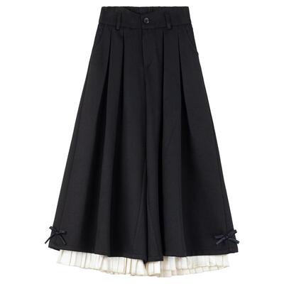 KEIKO垂感显瘦宽松休闲山本裤裙