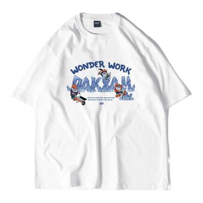 宝石矿工插画印花潮流短袖T恤