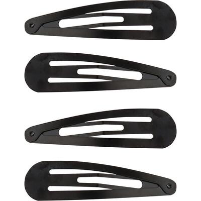 歌妮水滴发夹碎发百搭黑色加大号