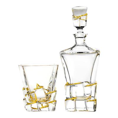 进口水晶玻璃烈酒杯7件套装