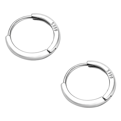 999纯银女高级感耳环耳圈养耳洞