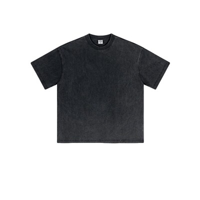 美式水洗做旧全棉tee情侣T恤