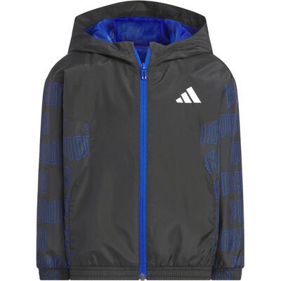 【自营】阿迪达斯开学季新款拒水梭织运动连帽夹克儿童外套KC5986