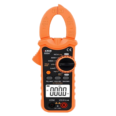 胜利VC606A+高精度钳形万用表
