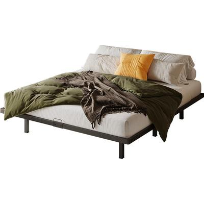 天坛家具简约双人铁艺床