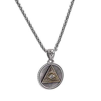 官方正品荷鲁斯上帝之眼硬币项链