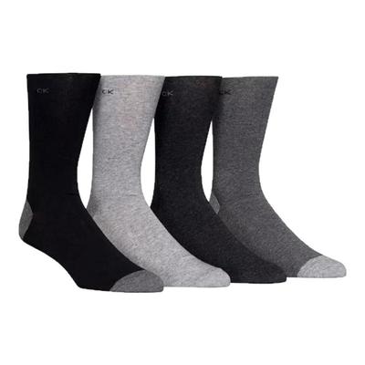 CK袜子男袜正装袜4双装Calvin Klein高筒袜吸汗运动袜子透气防臭
