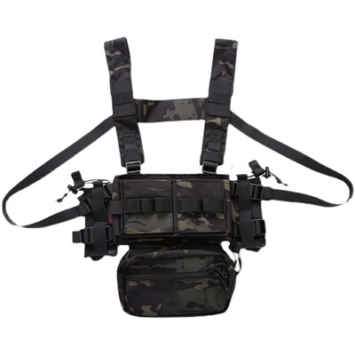 战术背心马甲胸挂cp黑色军迷腹包