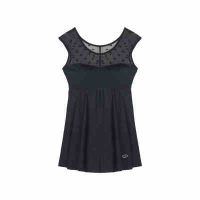 安莉芳女士无袖裙式连体泳衣