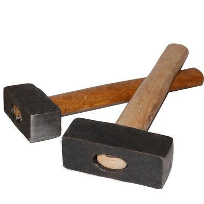 铁锤石工锤方头原色石工锤