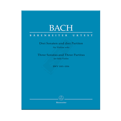 巴赫六首小提琴组曲乐谱进口原版