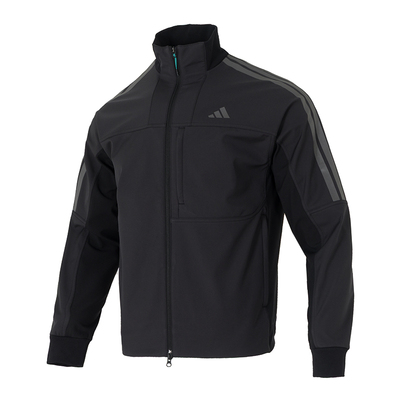 阿迪达斯加绒外套男装2026春季新款运动休闲服立领保暖夹克KR0932