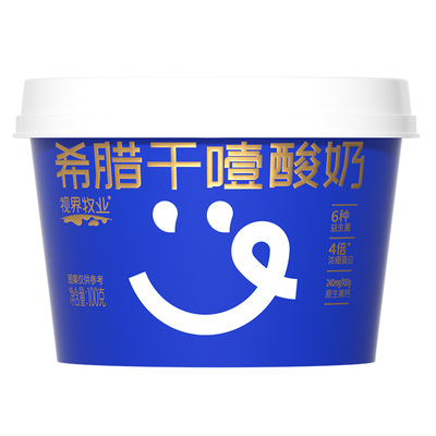 现货直发视界牧业干噎厚酸奶健康