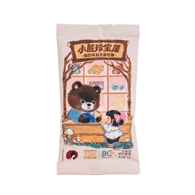 茶颜悦色酸奶味益生菌软糖小熊软糖酸甜Q弹软糖33g/袋