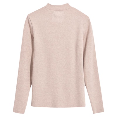 保暖德绒半高领女士保暖打底衫